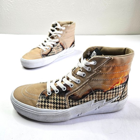 Vans | Shoes | Vans Big Reveal Skater Sneakers Unisex M9w5 Tan Canvas ...